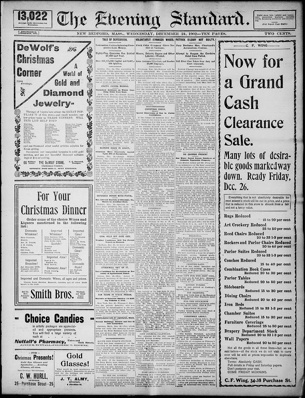 Evening Standard. December 24, 1902 - Digital Commonwealth