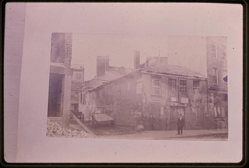 Commercial Street Boston showing view of "Old Ruin" & Tremere House ...