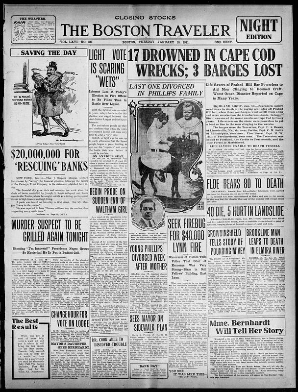 The Boston Traveler. January 10, 1911 - Digital Commonwealth