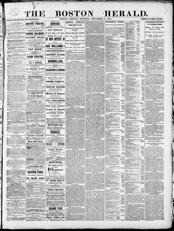 The Boston Herald. November 08, 1875 - Digital Commonwealth