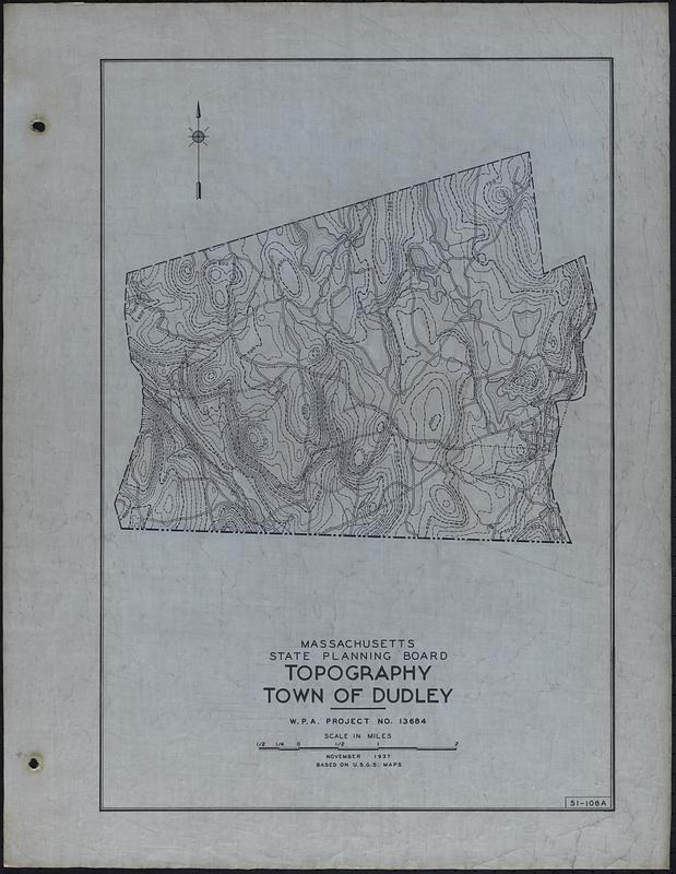 Topography Town of Dudley - Digital Commonwealth