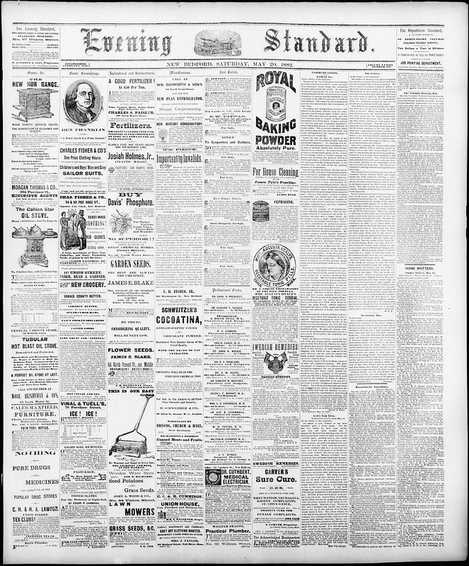 Evening Standard. May 20, 1882 - Digital Commonwealth
