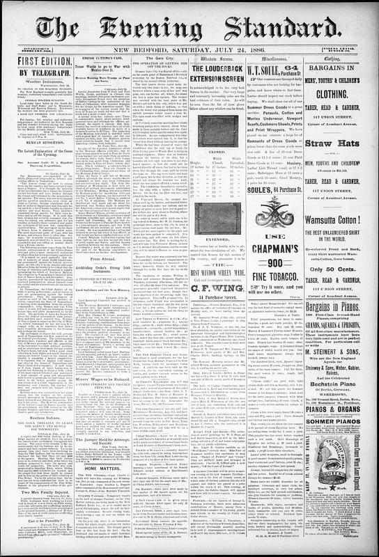 Evening Standard. July 24, 1886 - Digital Commonwealth