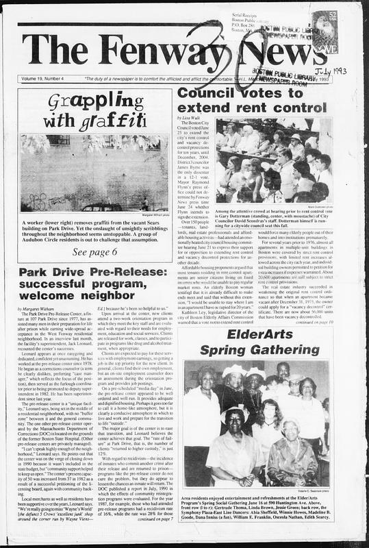 The Fenway News. July 01, 1993 - Digital Commonwealth
