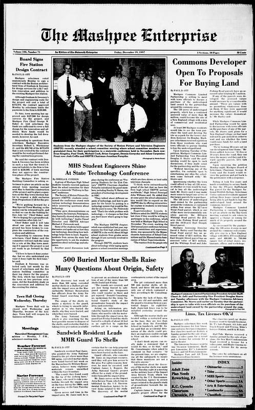The Mashpee Enterprise. December 19, 1997 - Digital Commonwealth