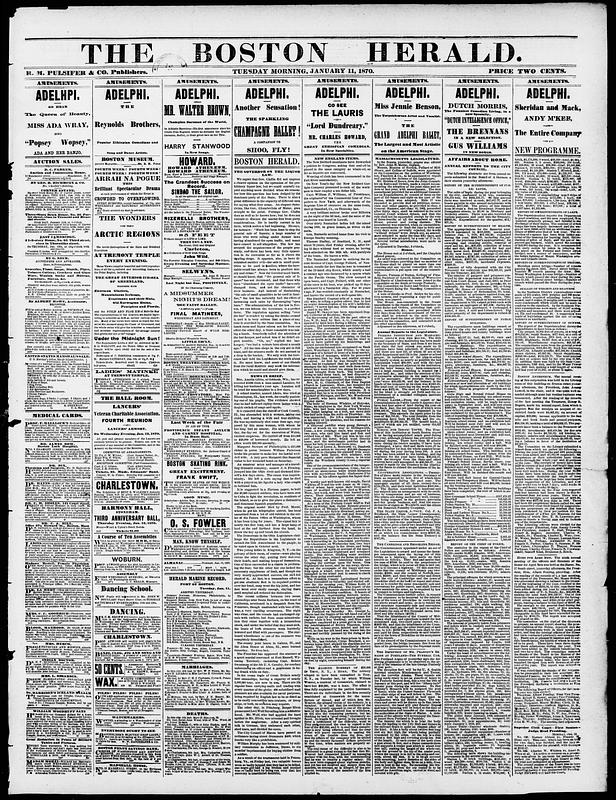 The Boston Herald. January 11, 1870 - Digital Commonwealth