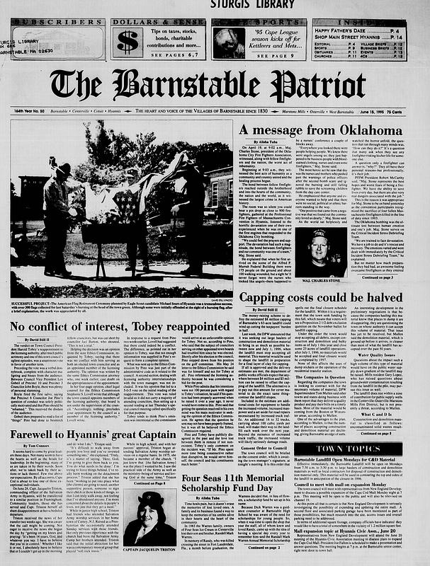 Barnstable Patriot. June 15, 1995 - Digital Commonwealth