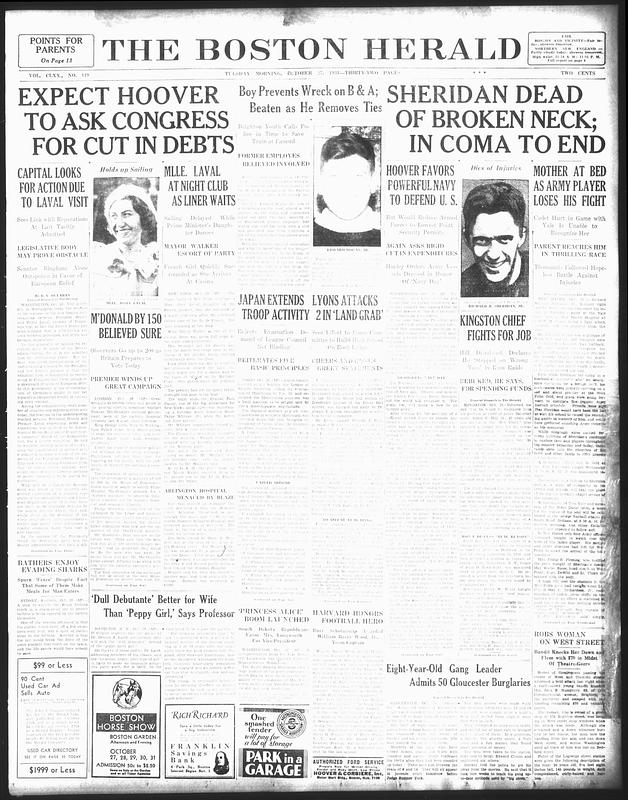 Boston Herald. October 27, 1931 - Digital Commonwealth