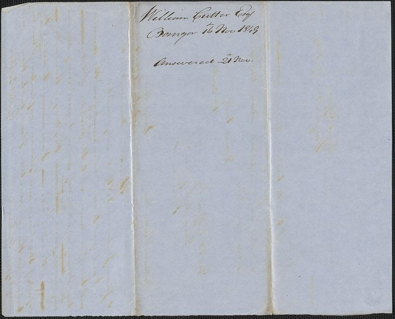 William Cutter to George Coffin, 16 November 1849 - Digital Commonwealth
