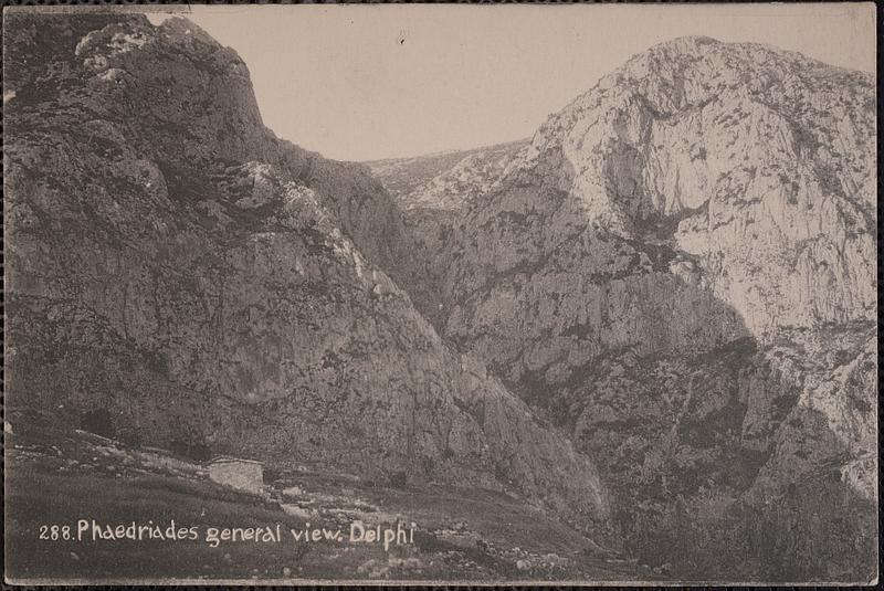 Phaedriades general view, Delphi - Digital Commonwealth