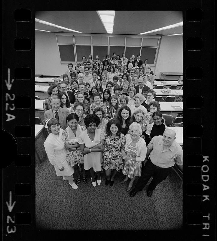 NE Life insurance employees with company president, Boston - Digital ...