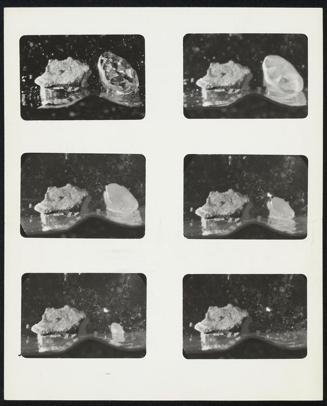 A Diamond Burns - Borazon Remains Unaffected. Six-picture sequence ...