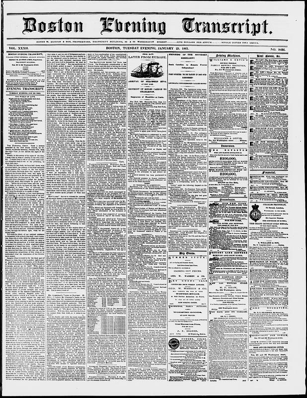 Boston Evening Transcript - Digital Commonwealth
