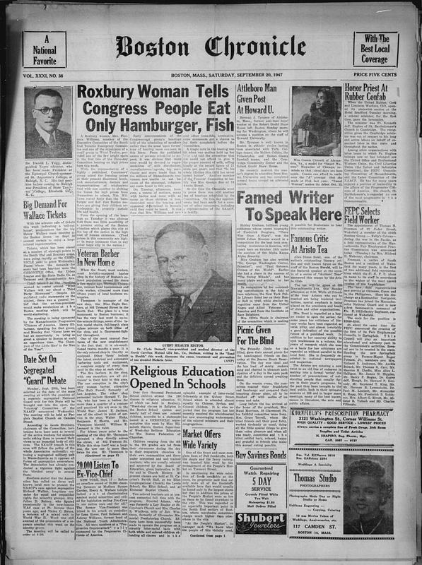 Boston Chronicle. September 20, 1947 - Digital Commonwealth