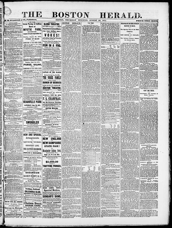 The Boston Herald. August 26, 1875 - Digital Commonwealth