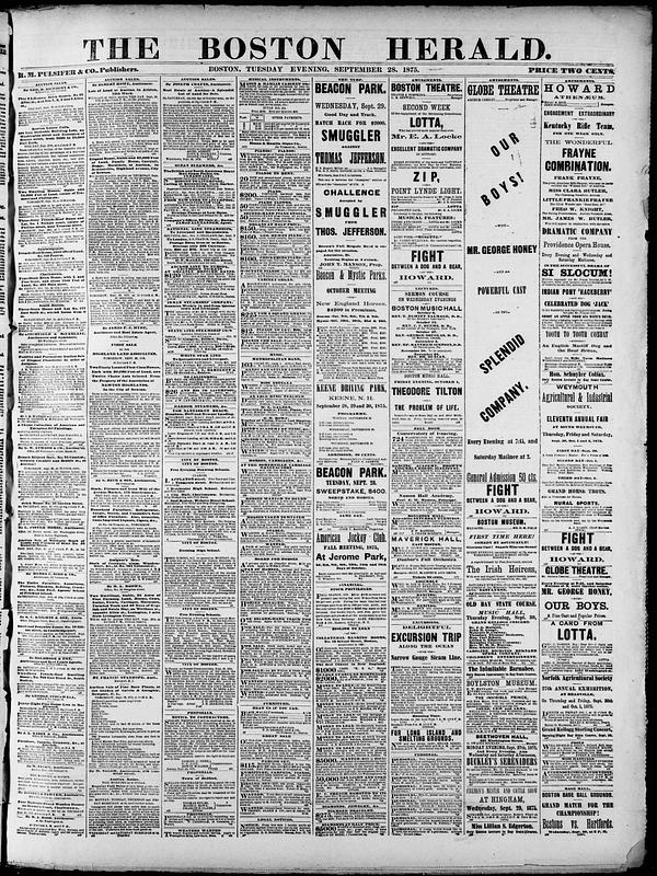 The Boston Herald. September 28, 1875 - Digital Commonwealth