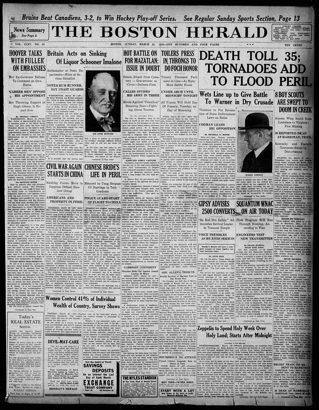 Boston Herald. March 24, 1929 - Digital Commonwealth