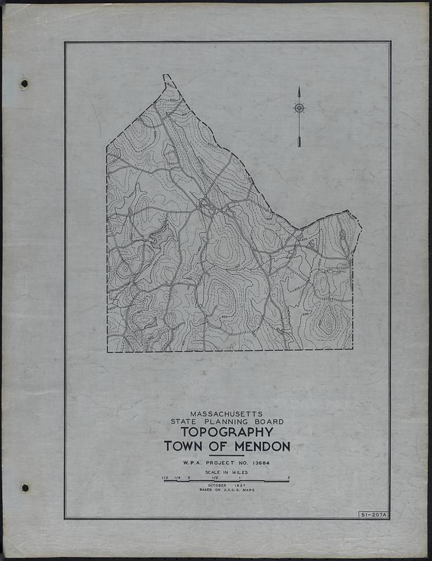 Topography Town of Mendon - Digital Commonwealth