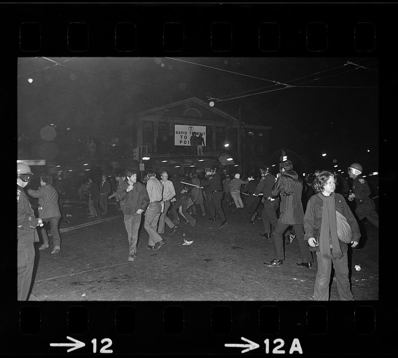 Harvard Square anti-war riot - Digital Commonwealth