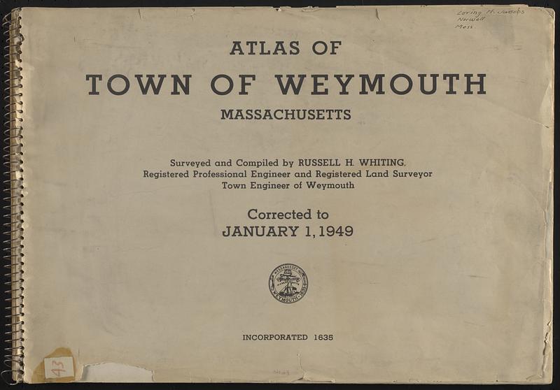 Atlas of town of Weymouth Massachusetts - Digital Commonwealth