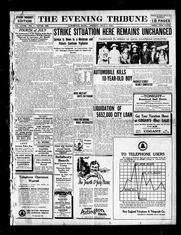 The Evening Tribune. July 02, 1923 - Digital Commonwealth