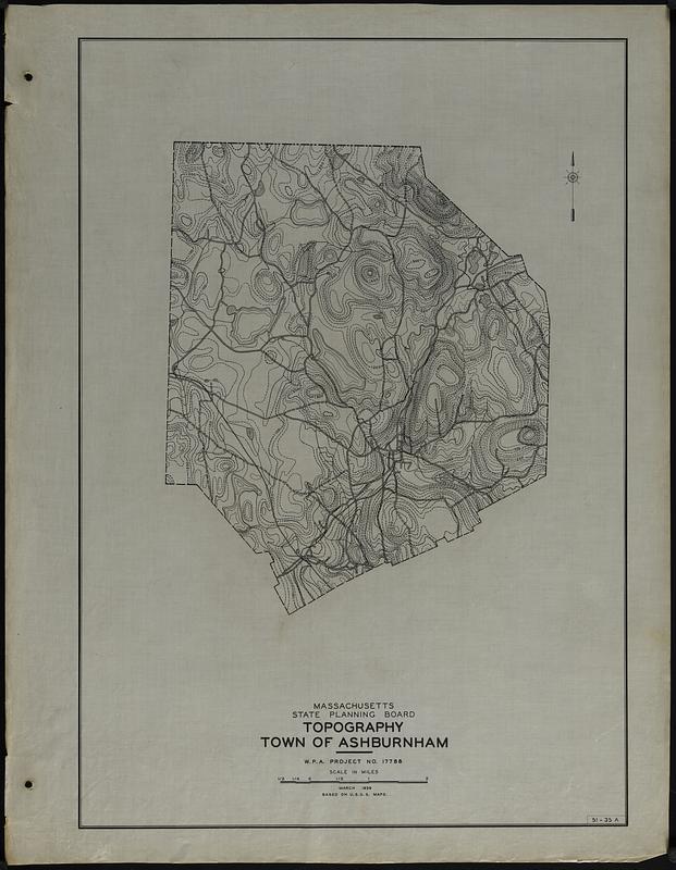 Topography Town of Ashburnham - Digital Commonwealth