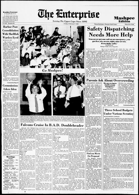 The Mashpee Enterprise. February 07, 1992 - Digital Commonwealth
