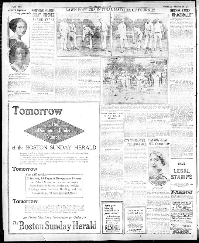 The Boston Traveler. August 27, 1921 - Digital Commonwealth