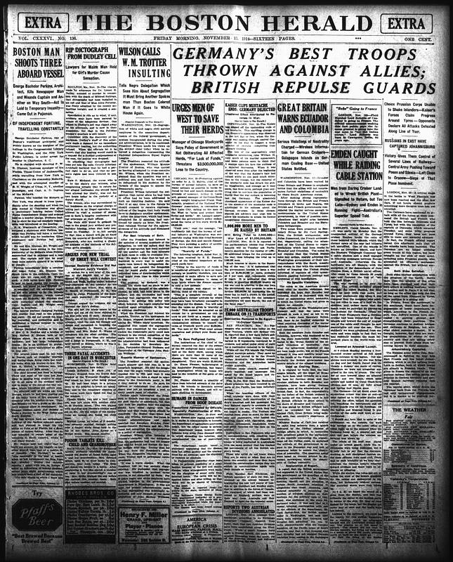 The Boston Herald. November 13, 1914 - Digital Commonwealth
