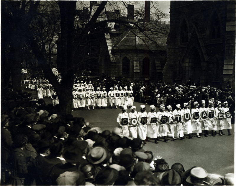 Women marching - Digital Commonwealth