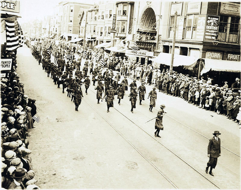 Women marching - Digital Commonwealth