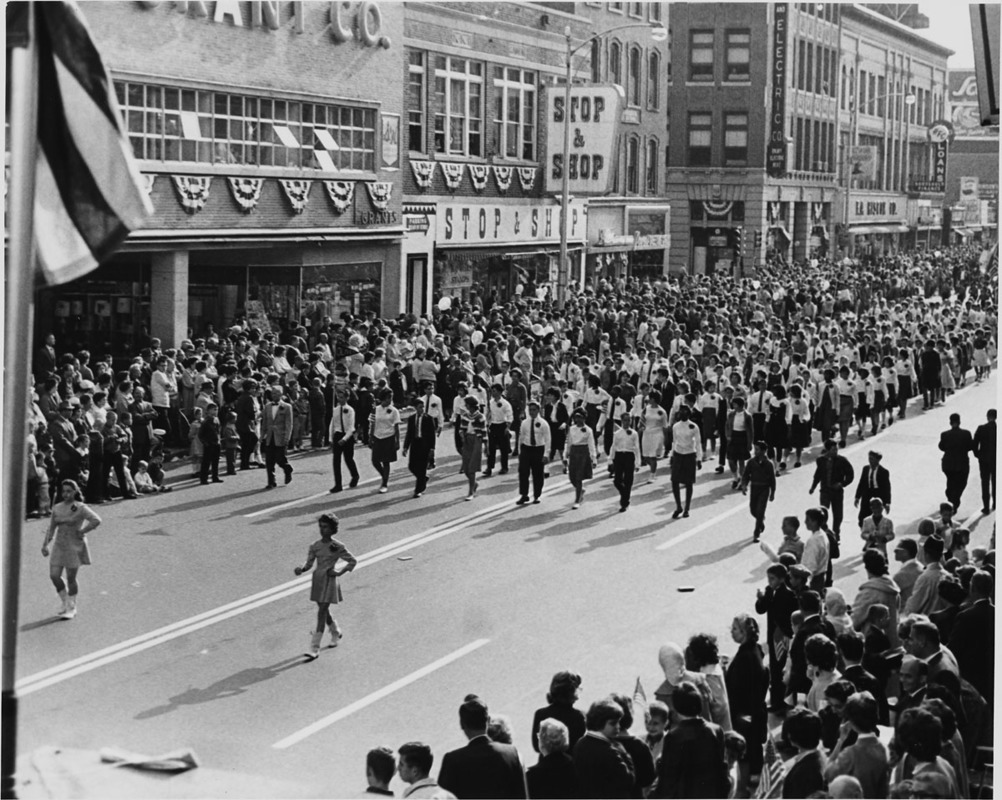 Marching civilians - Digital Commonwealth