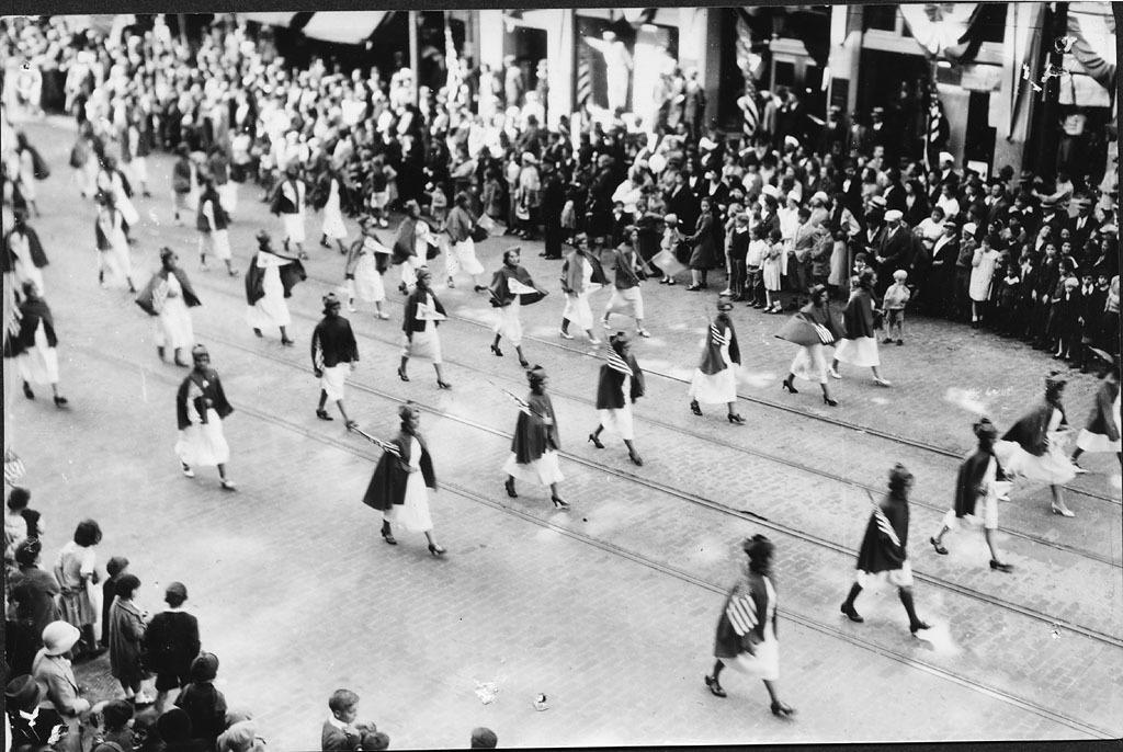 Women marching - Digital Commonwealth