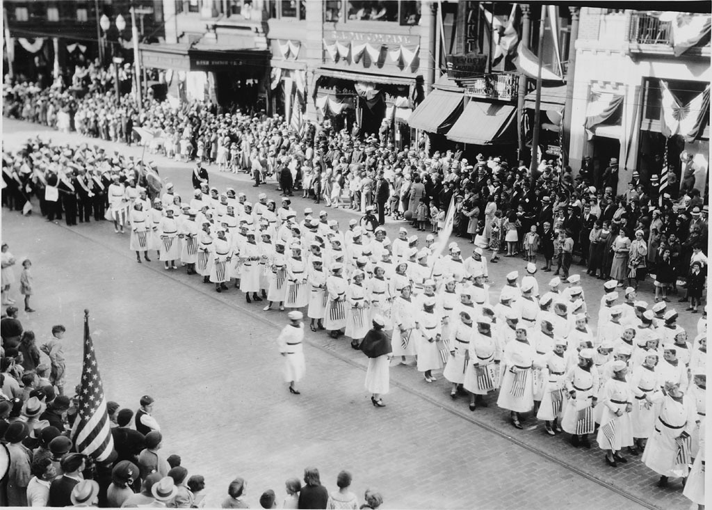 Women marching - Digital Commonwealth
