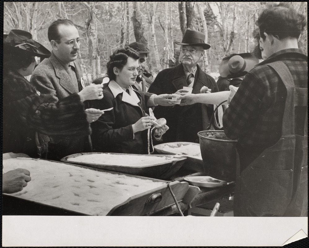 Sugaring Off Party - Franconia, N.H. - Digital Commonwealth