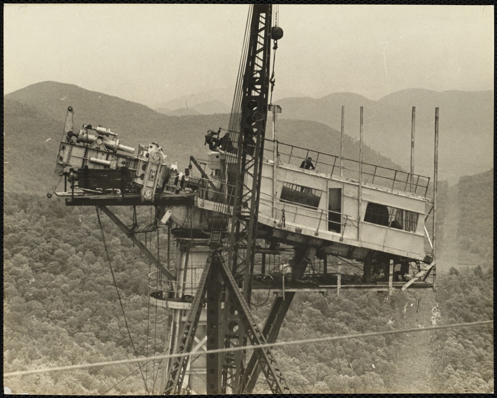 Top of tower from anemometer mast. - Digital Commonwealth