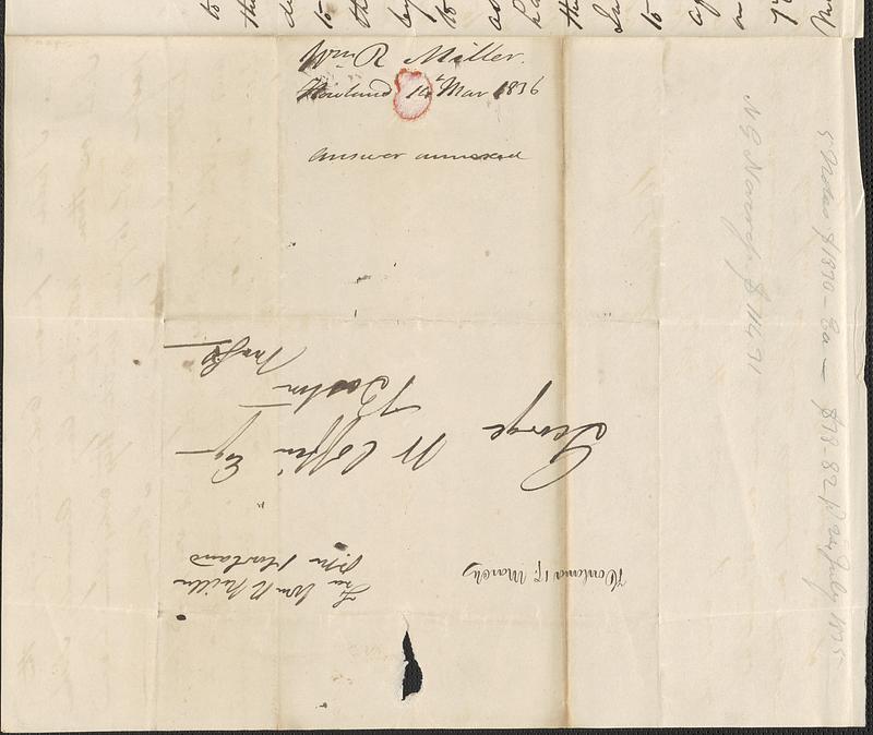 William R. Miller to George Coffin, 14 March 1836 - Digital Commonwealth