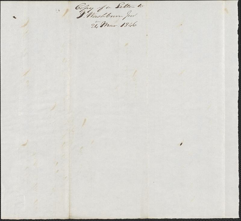 George Coffin to J. Washburn, 26 March 1846 - Digital Commonwealth