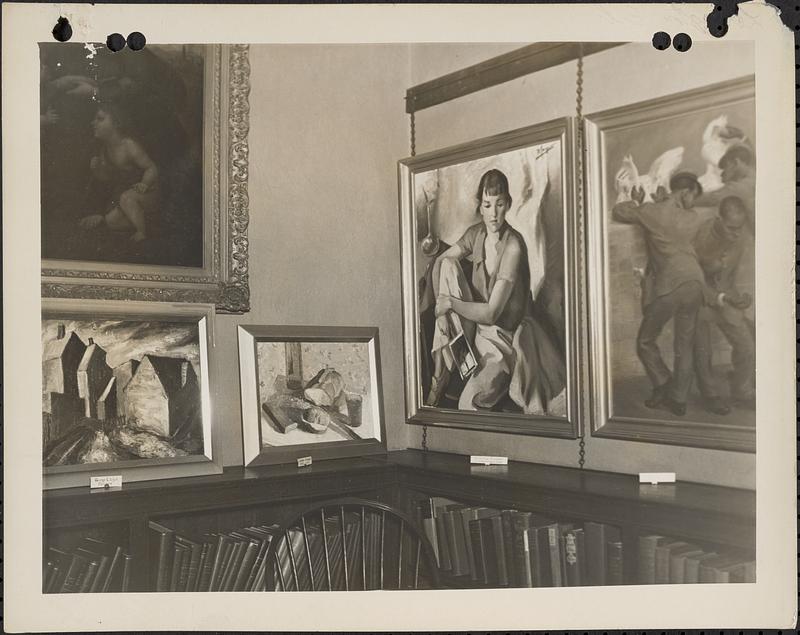 Lexington exhibition, corner of exhibit at Cary Memorial Library ...