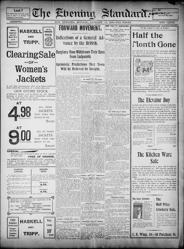 Evening Standard. January 15, 1900 - Digital Commonwealth