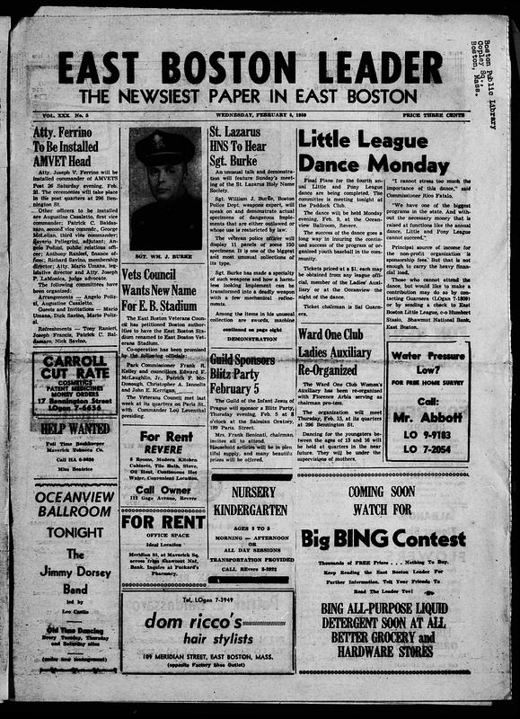 East Boston Leader, February 04, 1959 - Digital Commonwealth