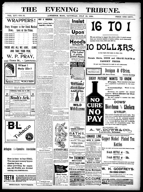 The Evening Tribune. July 18, 1896 - Digital Commonwealth