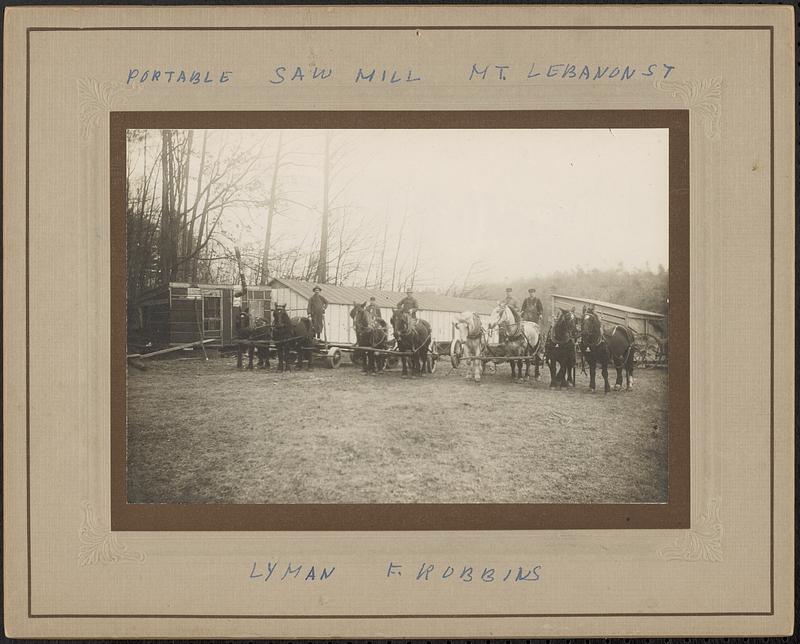 Portable saw mill - Digital Commonwealth