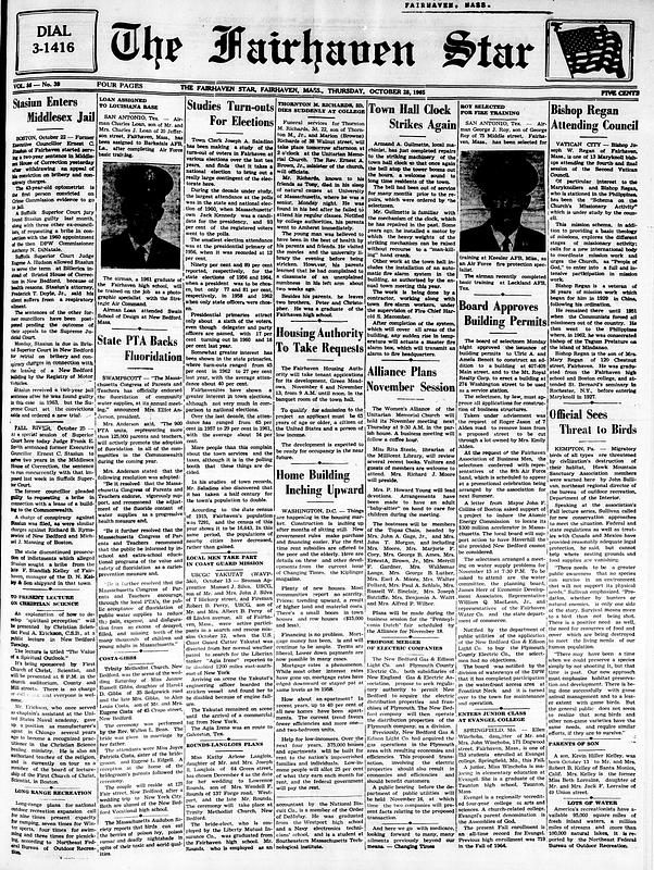 The Fairhaven Star. October 28, 1965 - Digital Commonwealth