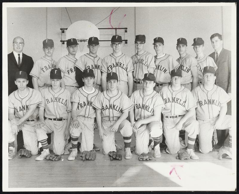 Franklin, N. H. High School baseball squad. Kneeling, left to right ...