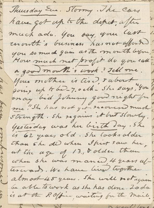 Letter from Zadoc Long to John D. Long, February 20, 1869 - Digital ...
