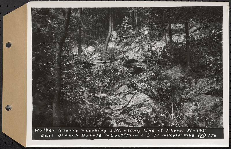 Contract No. 51, East Branch Baffle, Site of Quabbin Reservoir ...
