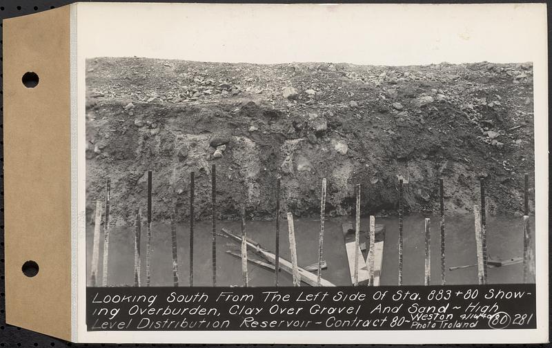 Contract No. 80, High Level Distribution Reservoir, Weston, looking ...