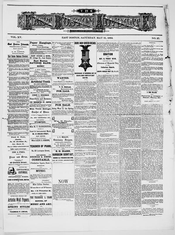 The East Boston Advocate. May 31, 1884 - Digital Commonwealth