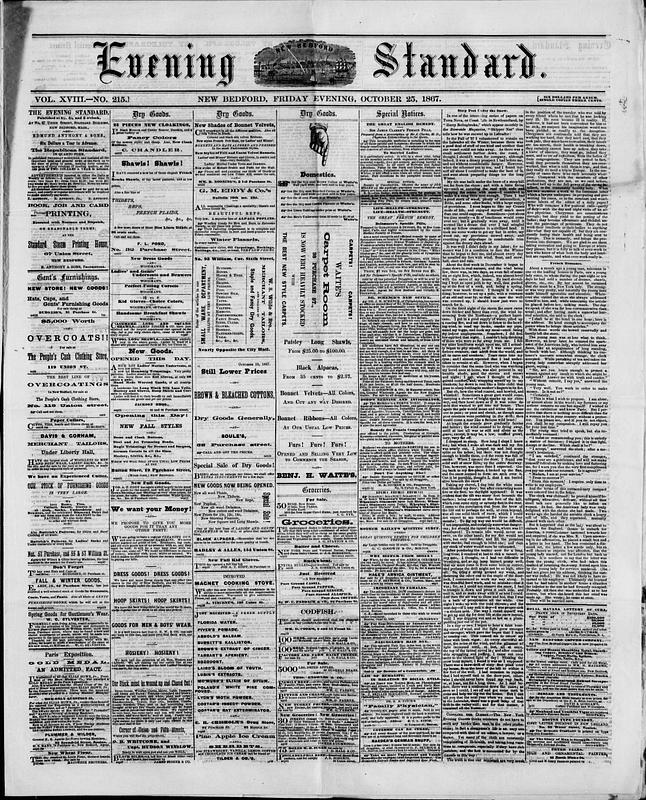 Evening Standard. October 25, 1867 - Digital Commonwealth